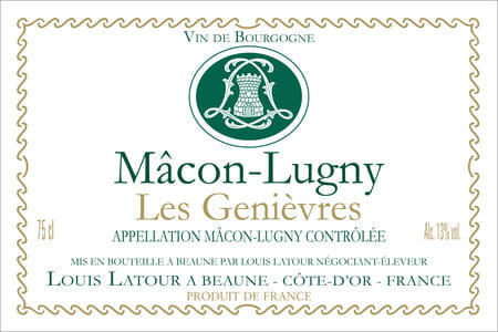 Mâcon-Lugny "Les Genièvres" 2021 - Maison Louis Latour